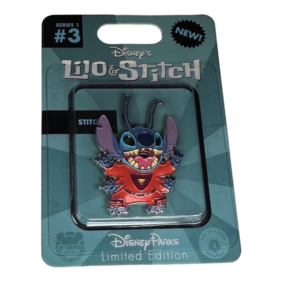 Disney | Other | 22 Disney Parks Stitch Action Figure Pin | Poshmark